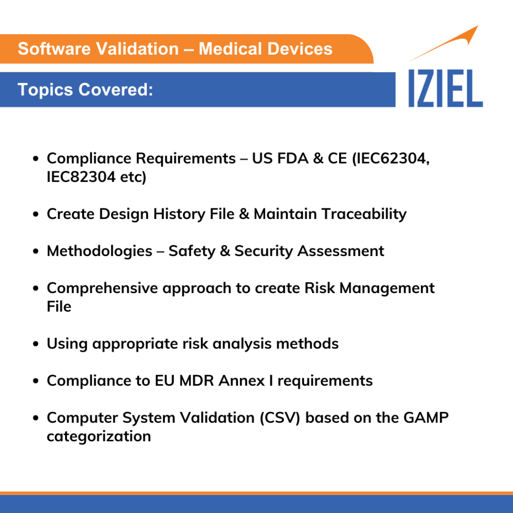 Engineering Services such as Design, Process & Software Validation, QMS ...